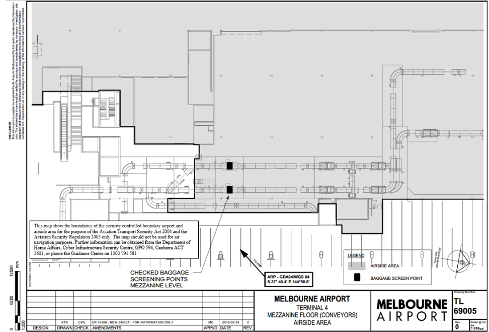 This is map 6 of 8 of Melbourne Airport which has been declared a ...